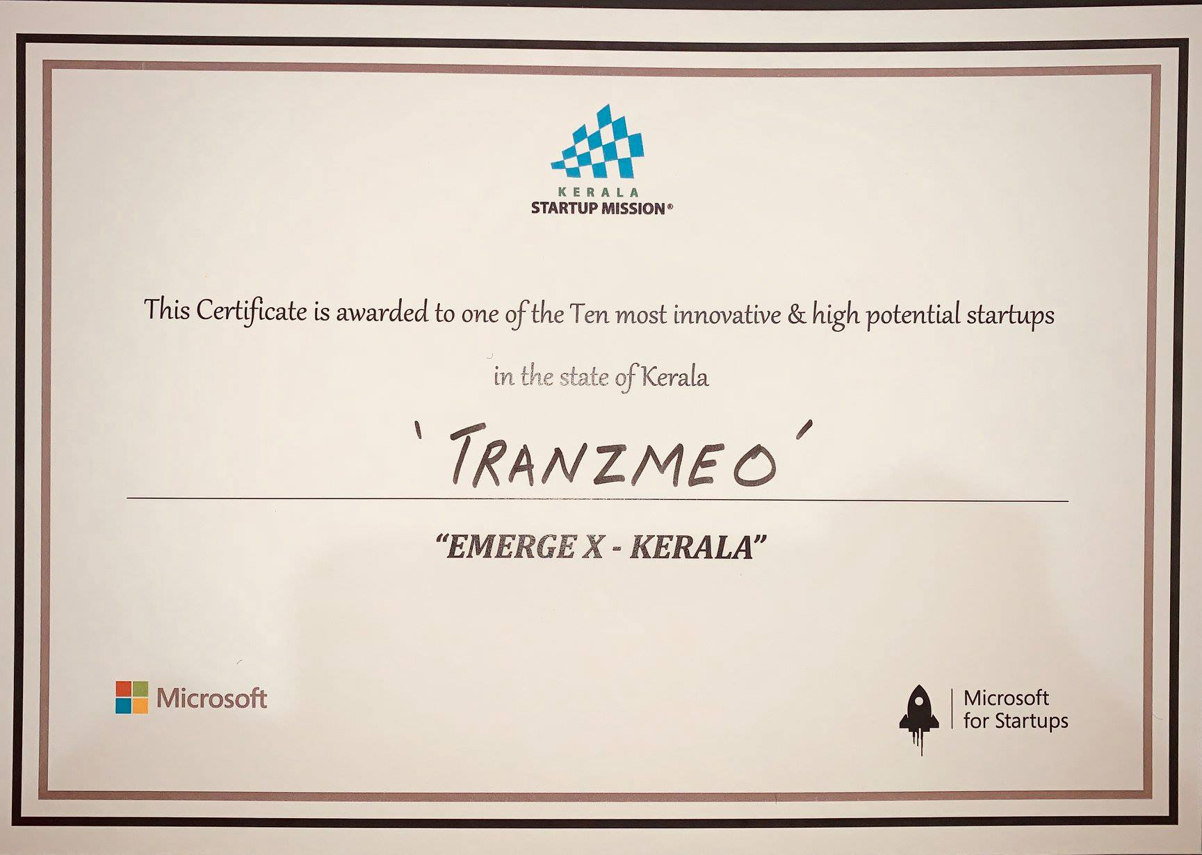 Tranzmeo was awarded as one of the Ten most innovative and high ...